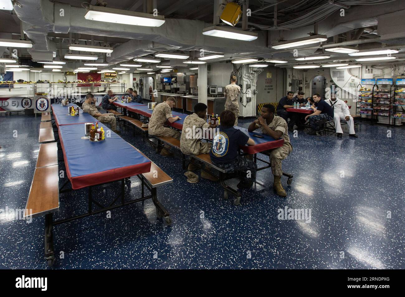 Photo taken on May 27, 2016, shows the soldier dinning room inside the ...