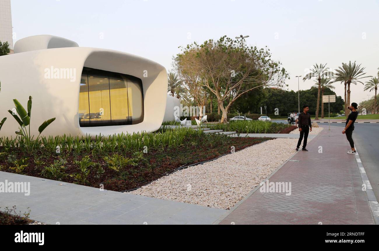 Gebäude aus dem 3D Drucker in Dubai, VAE Photo taken on May 25, 2016 ...