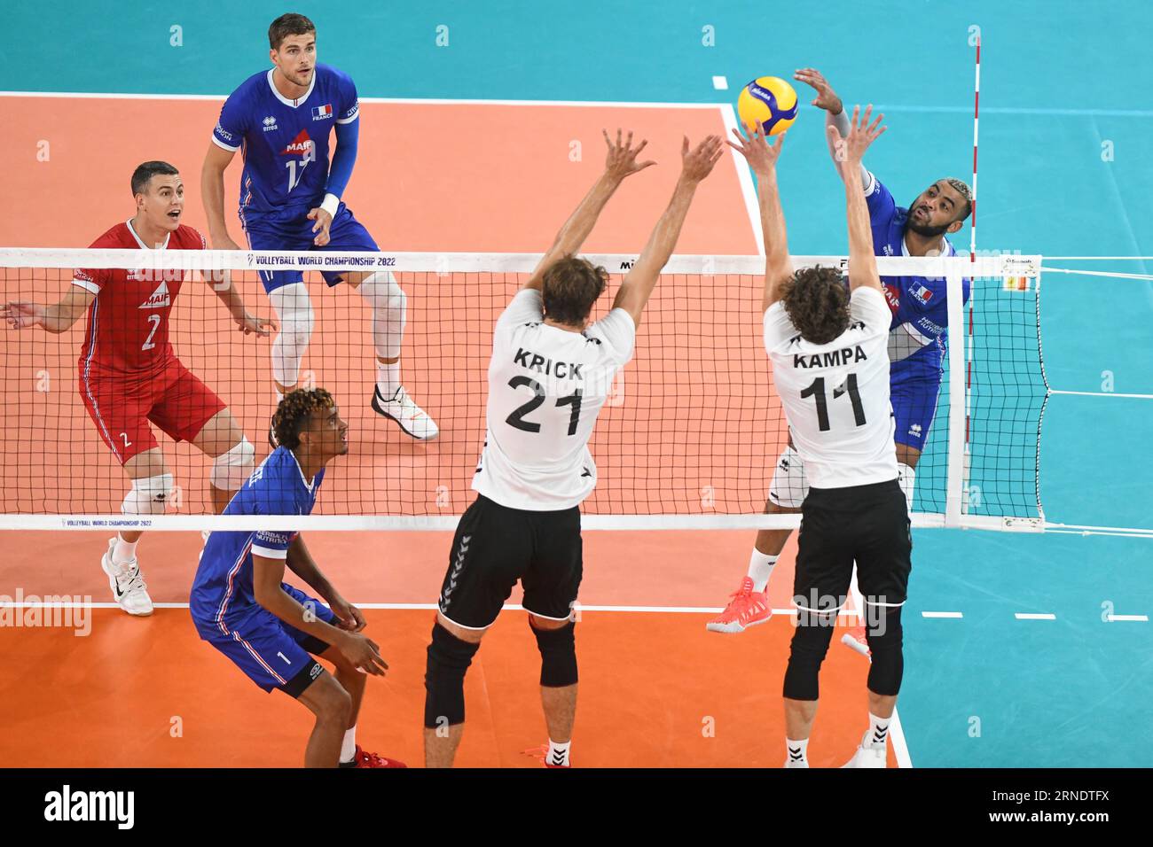Earving Ngapeth (France), Tobias Krick, Lukas Kampa (Germany ...