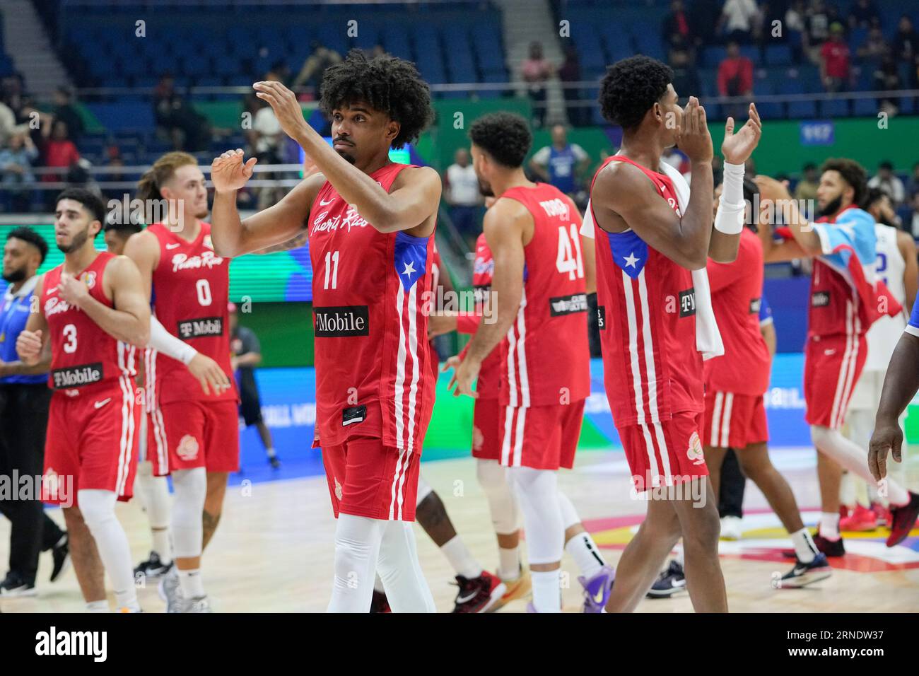 Puerto Rico team celebrates after winning against Dominican Republic ...