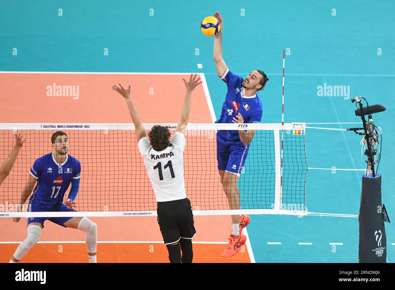Jean Patry (France), Lukas Kampa (Germany). Volleyball World ...