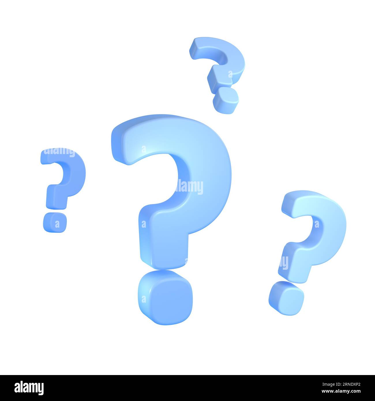 3d Realistic blue question marks. luxury template decorative design ...