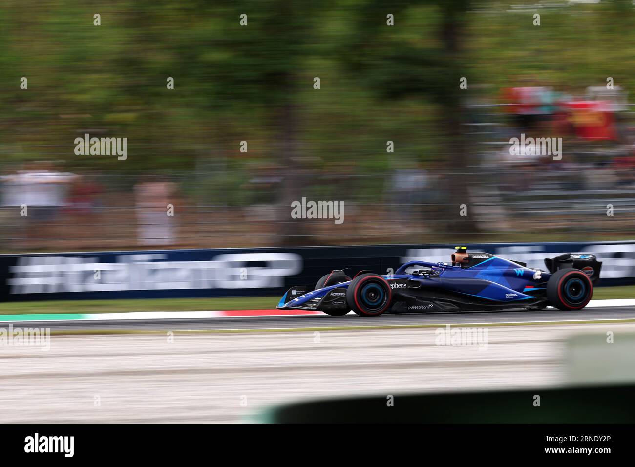 Monza, Italy. 01st Sep, 2023. Logan Sargeant of Williams Racing on track during free practice ...