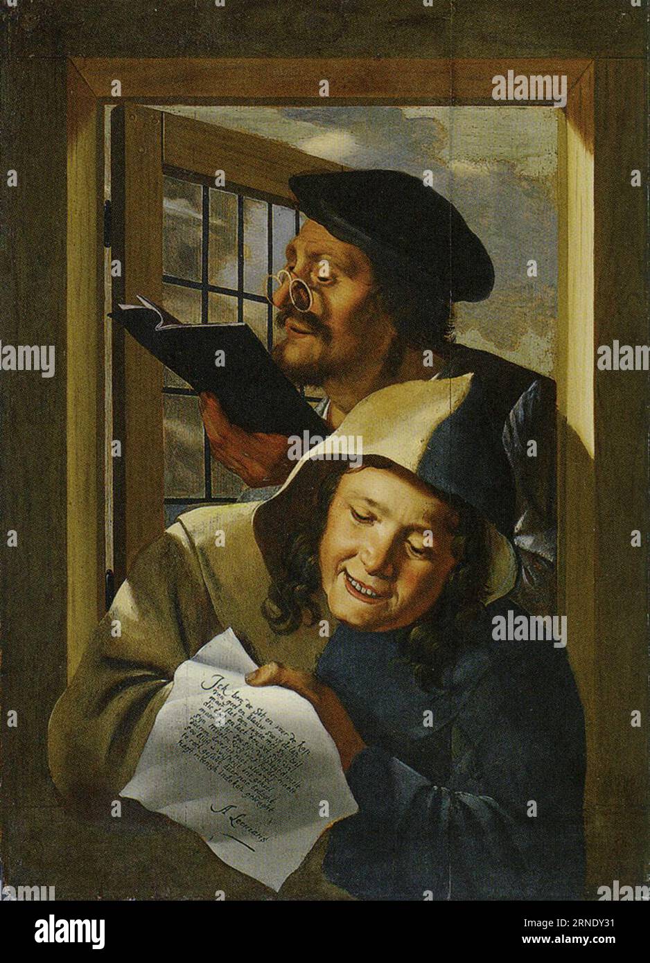 The wise man and the jester between 1650 and 1673 by Anthonie Leemans ...