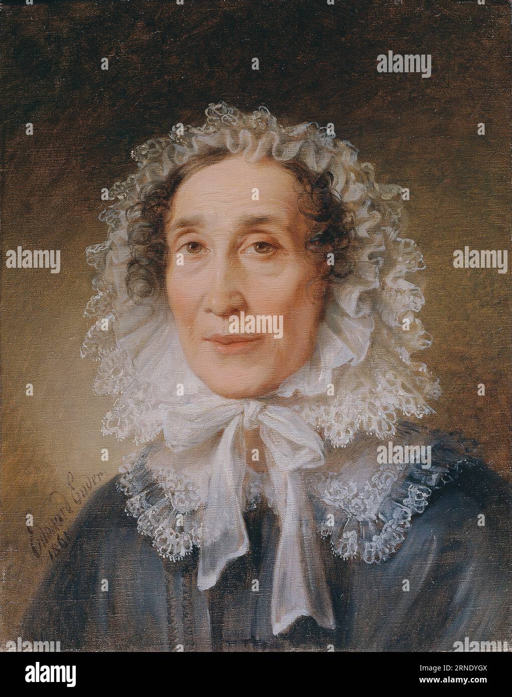 Anna Denk 1861 by Eduard Ender Stock Photo - Alamy