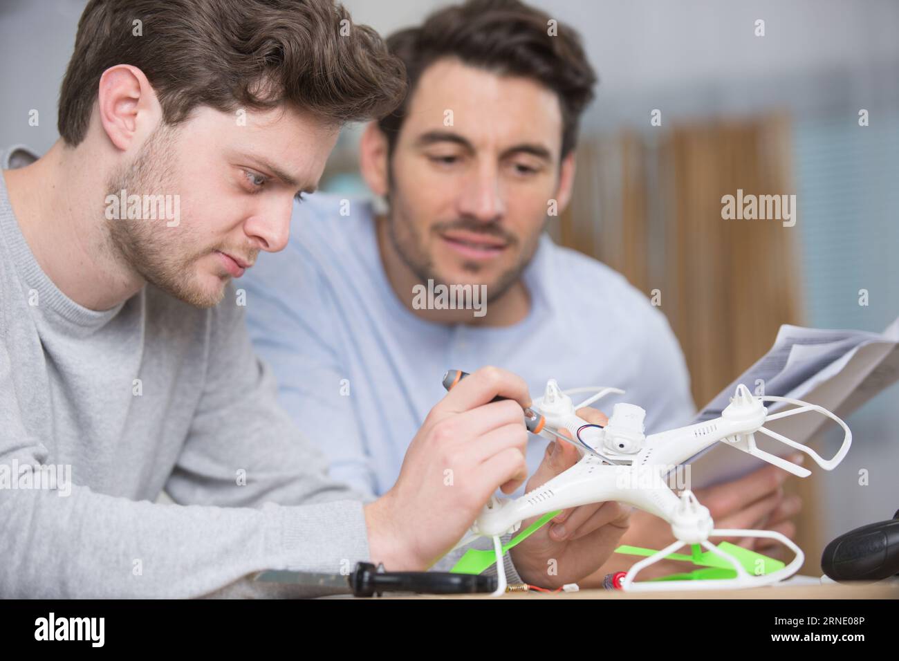 men with drone in hand Stock Photo - Alamy