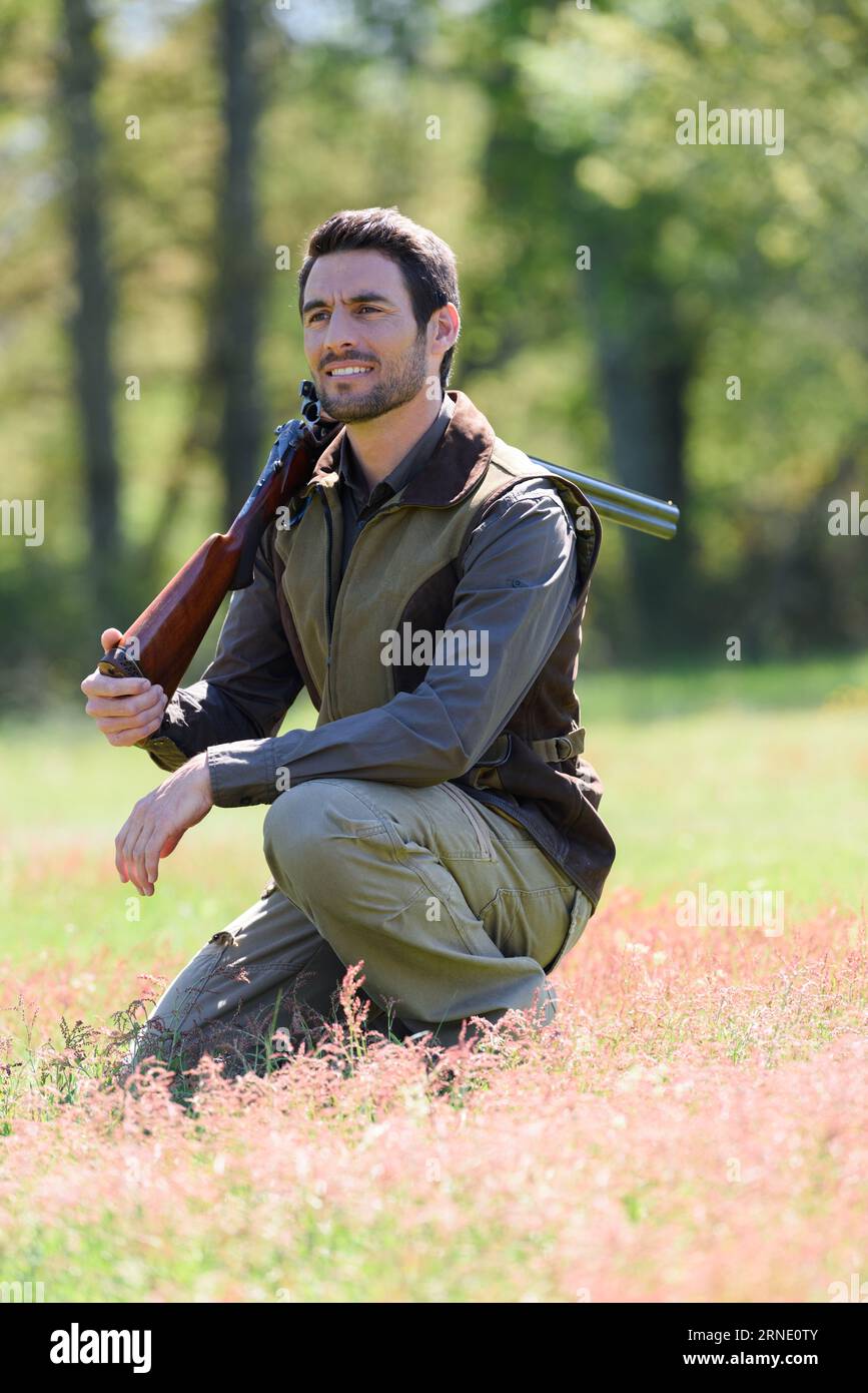 Happy hunter hi-res stock photography and images - Alamy