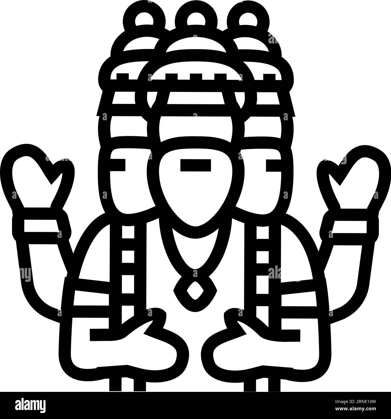 Brahma vishnu and shiva Black and White Stock Photos & Images - Alamy