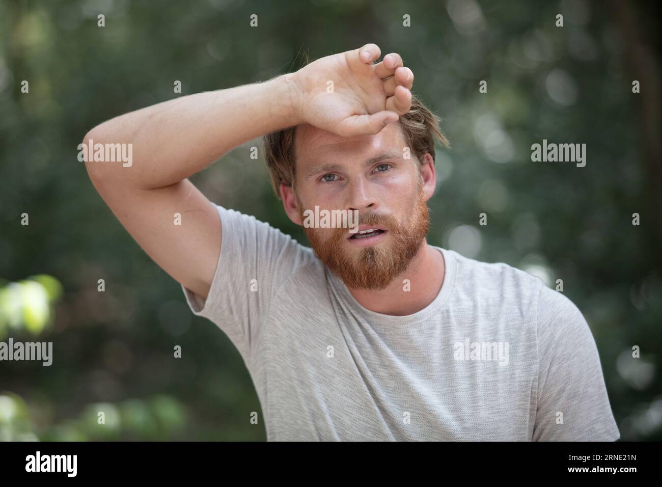 man resting after running outdoors Stock Photo - Alamy man resting after running outdoors Stock Photo - Alamy