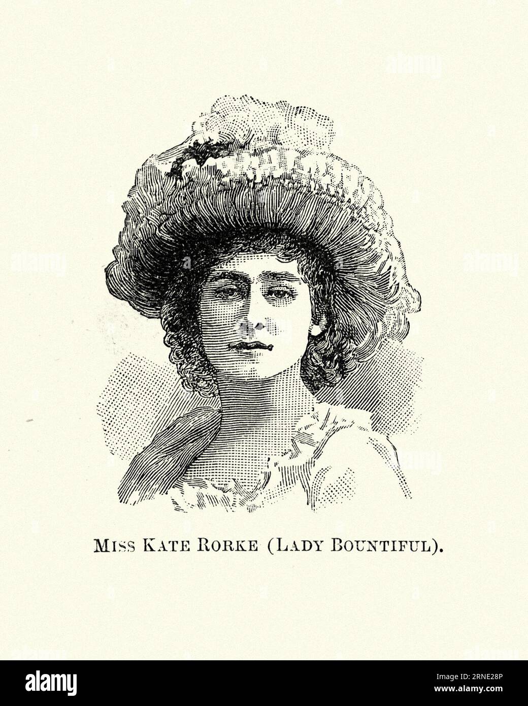 Kate Rorke, Victorian actress, from Lady Bountiful at the Garrick ...