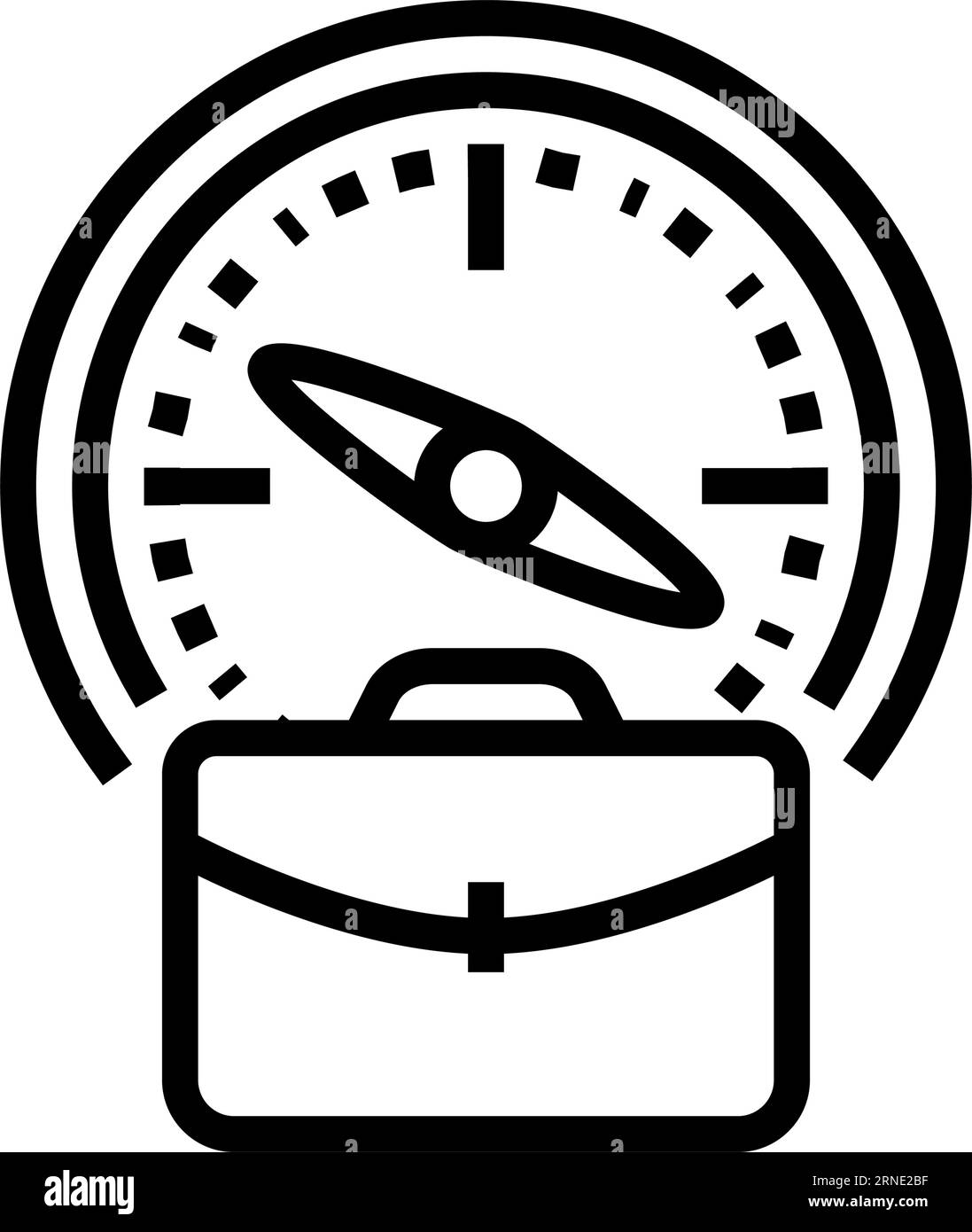cultural fit interview job line icon vector illustration Stock Vector ...