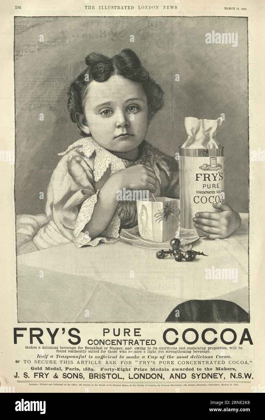 19th century advertisement chocolate hi-res stock photography and ...