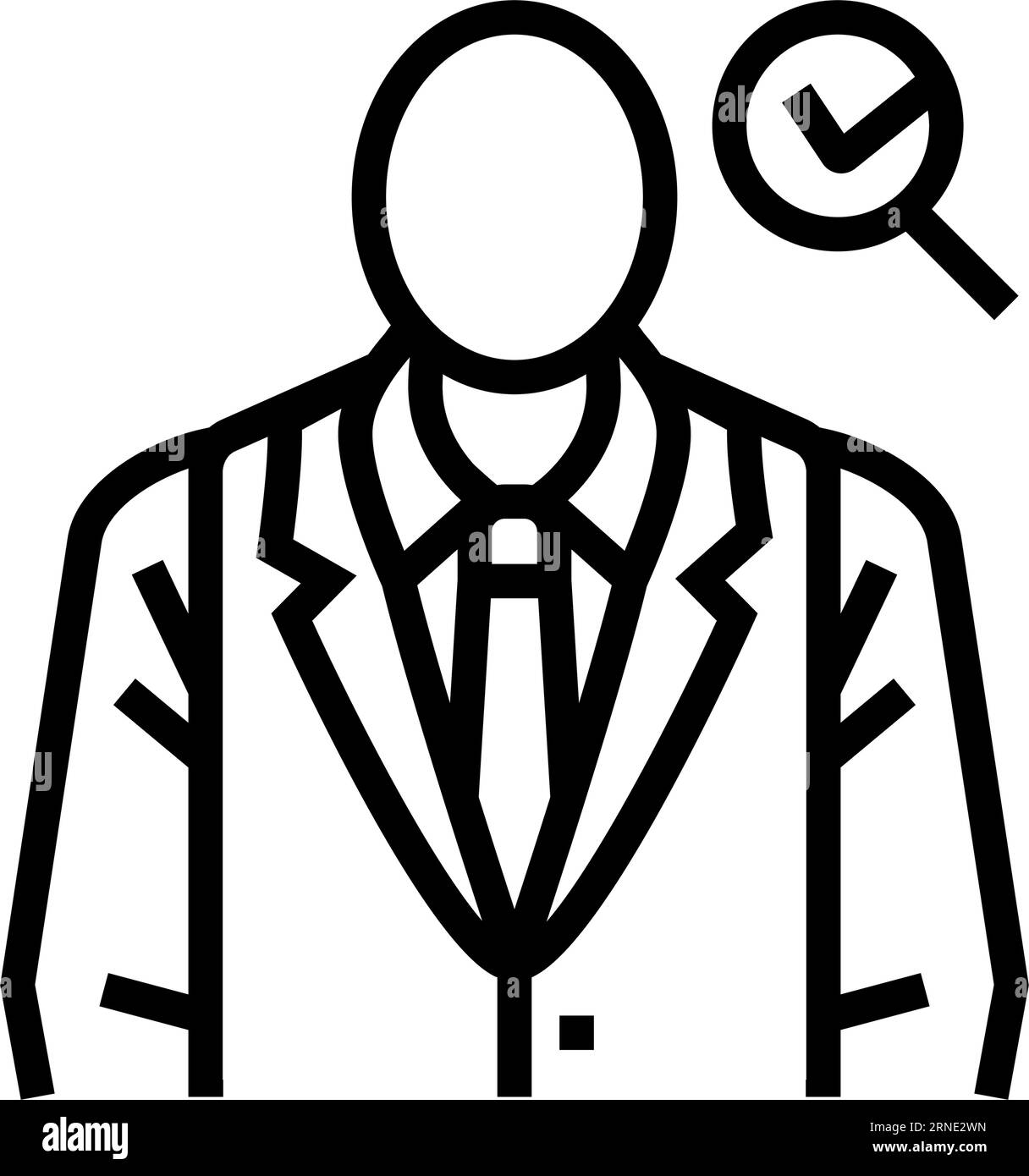dress code etiquette interview job line icon vector illustration Stock ...