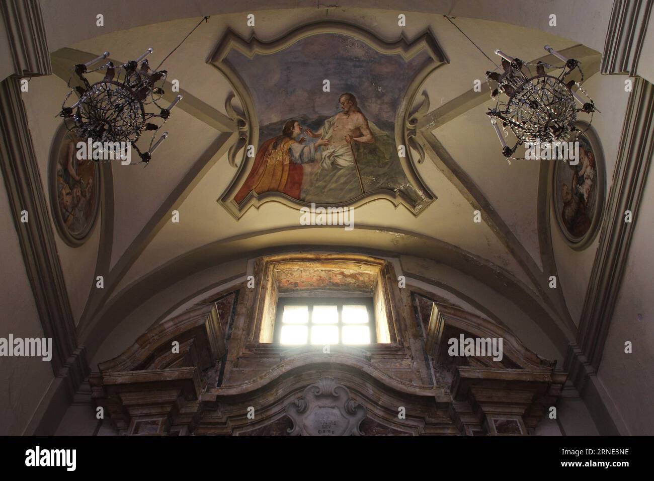 baroque church (saint-dominique) in palermo in sicily (italy Stock ...