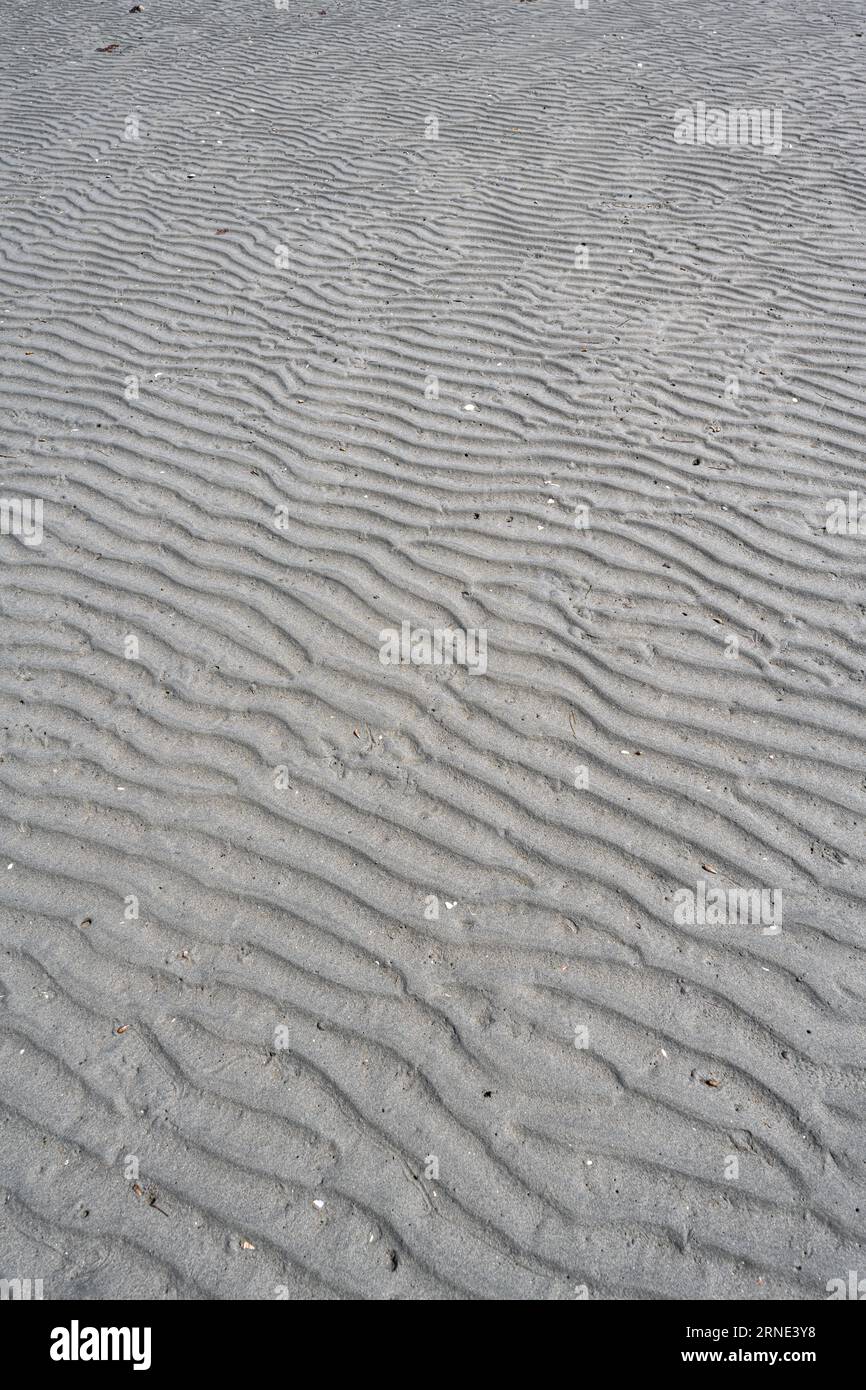 Patterns in Sand on a Beach Stock Photo - Alamy