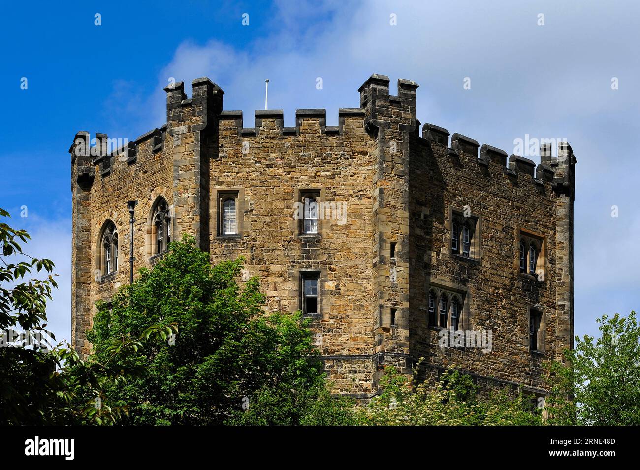 Keep of Durham Castle in north-east England. The castle’s construction ...
