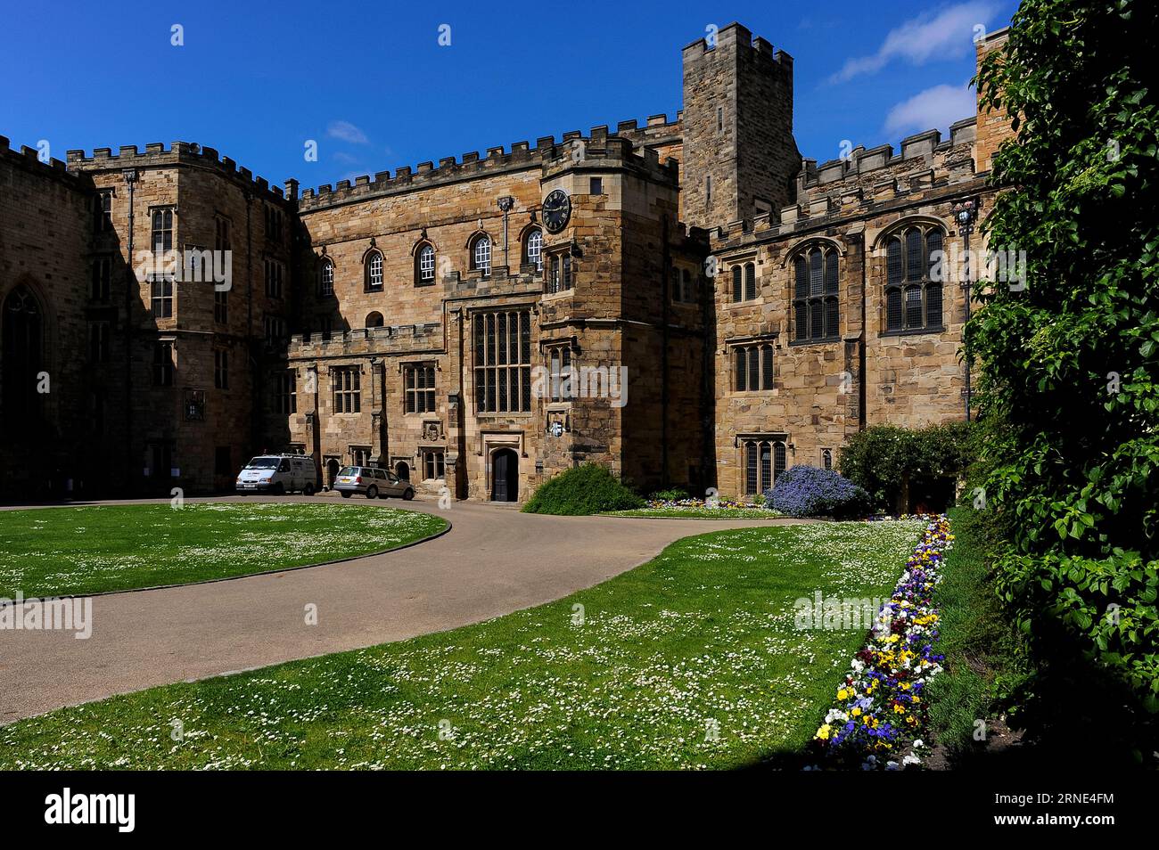 North wing of Durham Castle in north-east England. This north range of ...