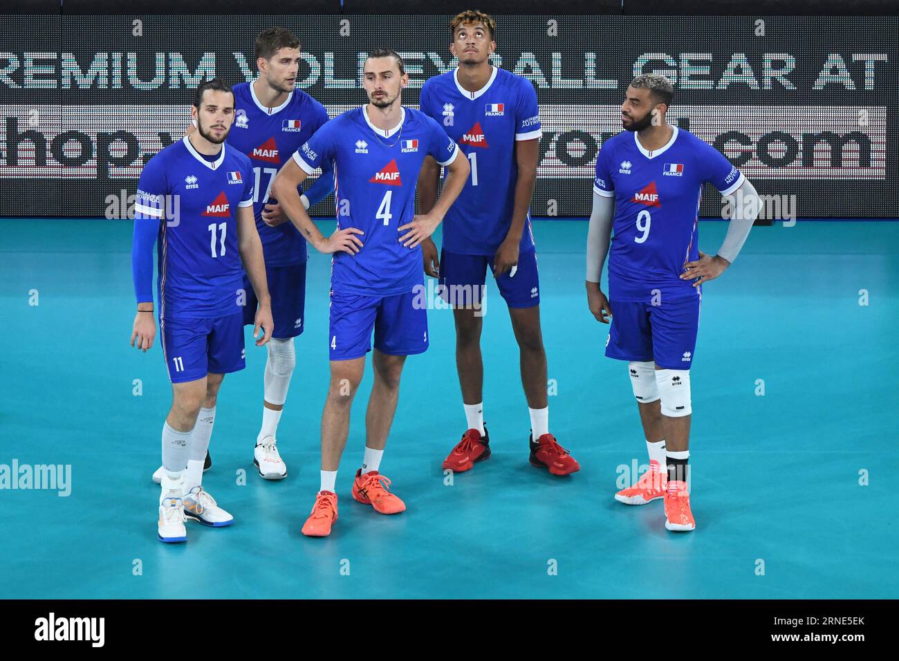 France volleyball team during a review call . Volleyball World ...