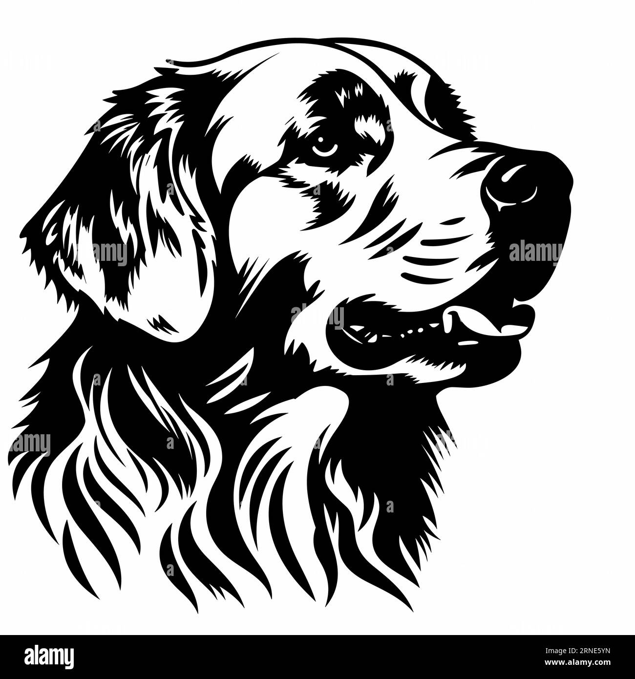 Golden Retriever Silhouet Vector