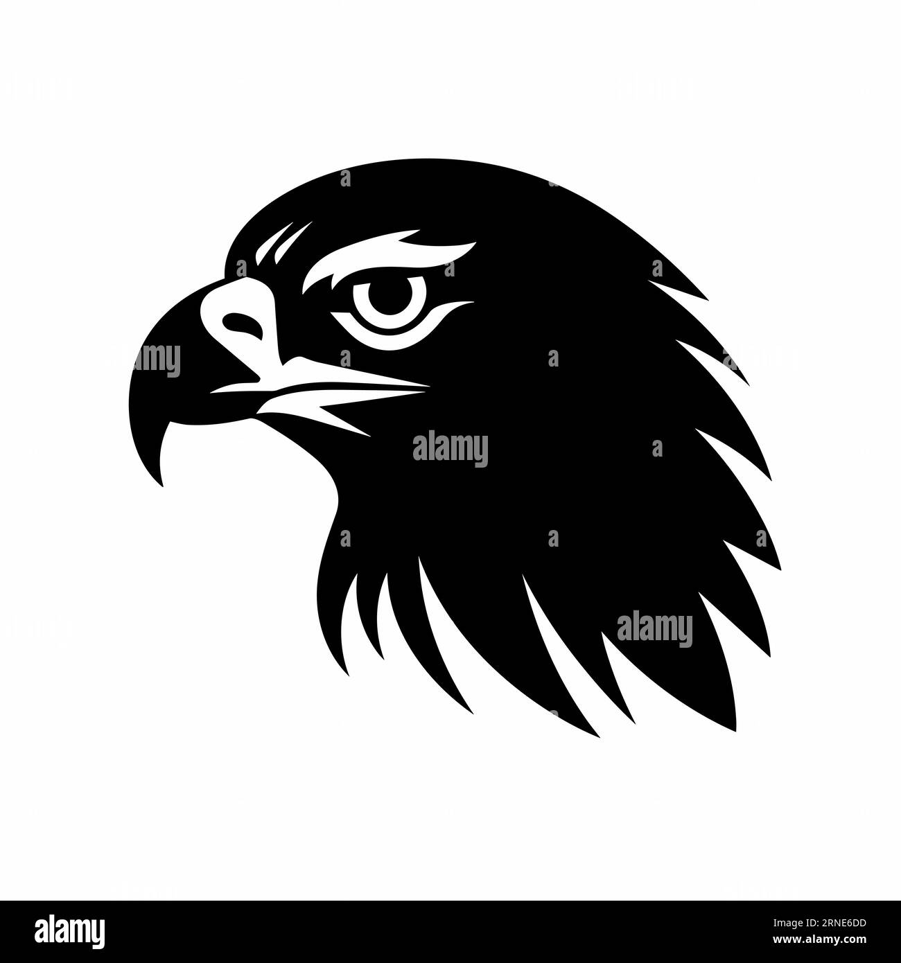 Hawk full body silhouette hi-res stock photography and images - Alamy