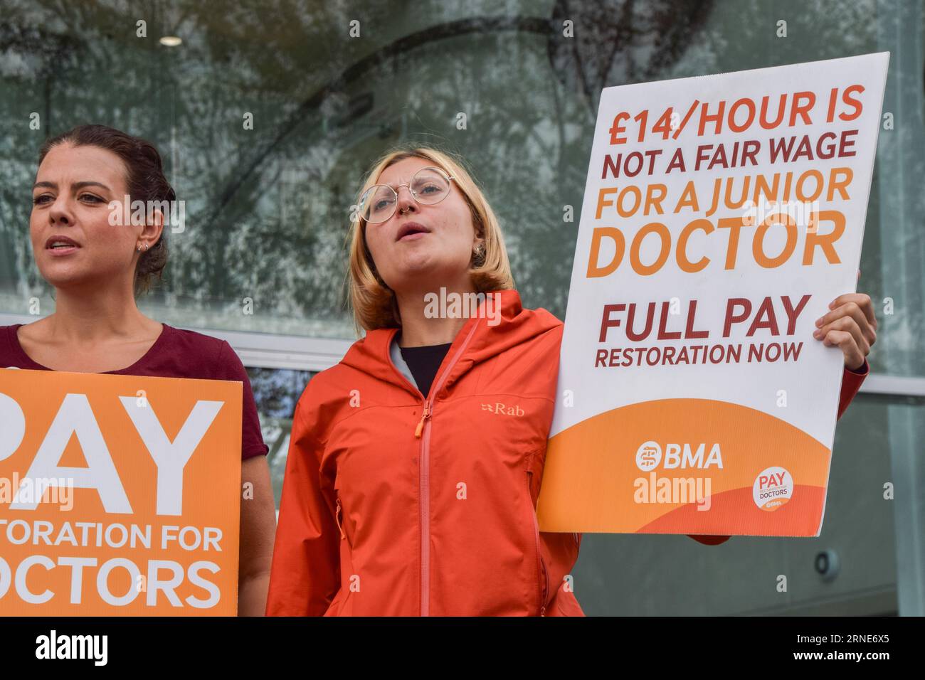 London, UK. 14th August 2023. British Medical Association (BMA) picket ...
