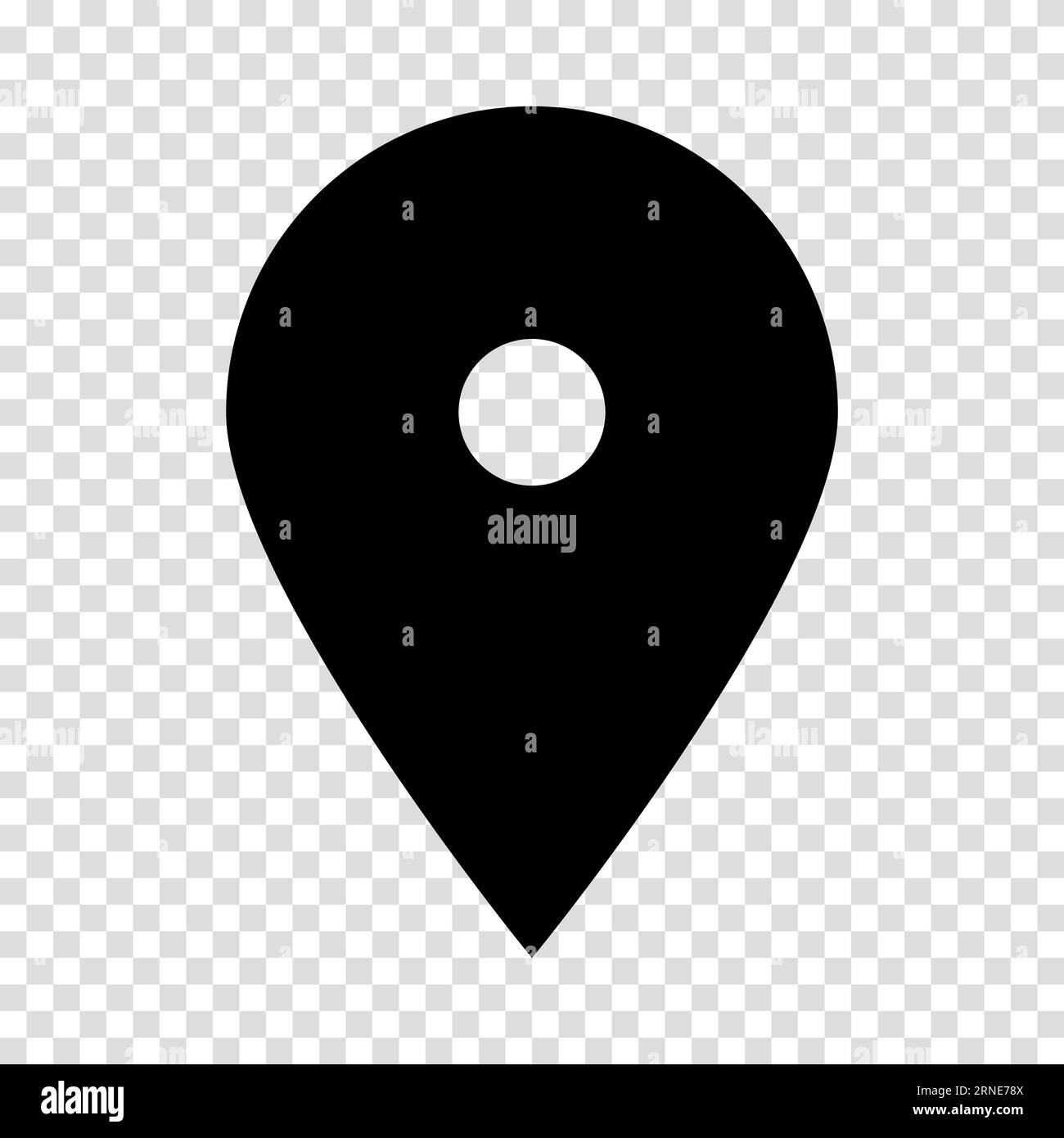 Location pin map icon. Flat design. Vector illustration sign on a transparent background Stock ...