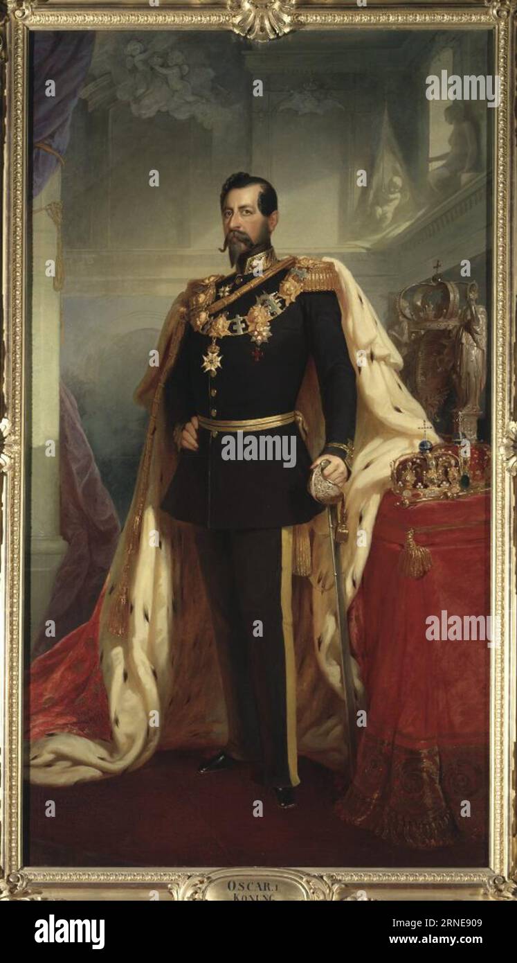 Oscar I (1799-1859), konung av Sverige och Norge by Carl Staaff Stock ...