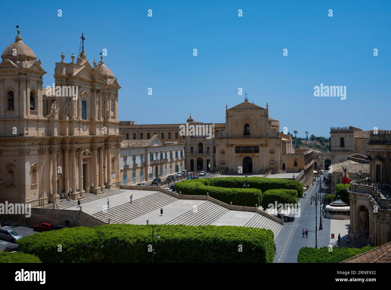 An aerial view of the beautiful city of Noto, Sicily Stock Photo - Alamy