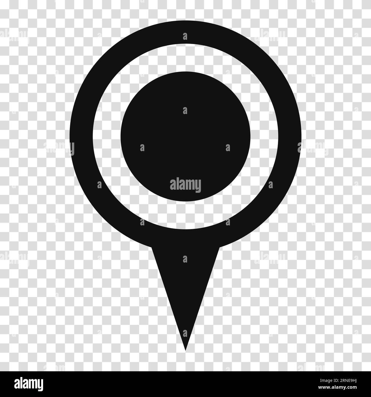 Location pin map icon. Flat design. Vector illustration sign on a ...