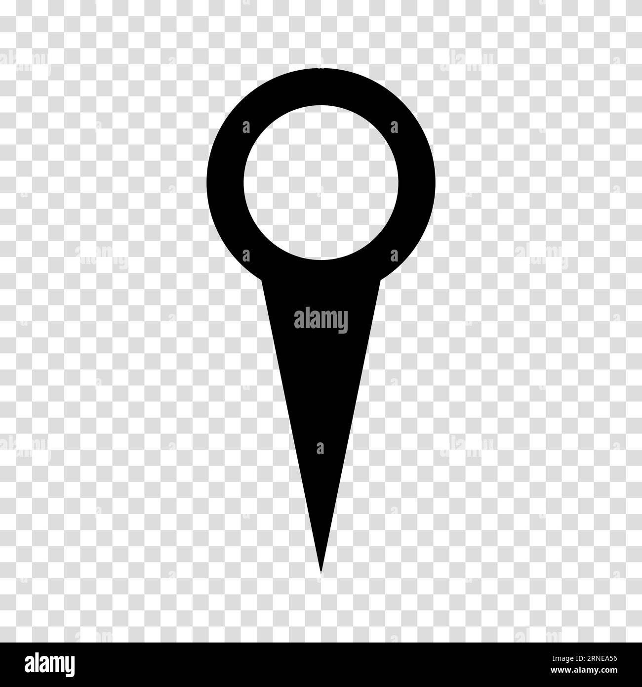Location pin map icon. Flat design. Vector illustration sign on a transparent background Stock ...