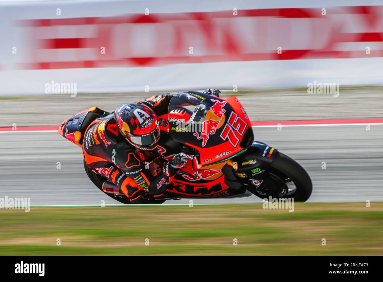 Albert Arenas (75) of Spain and Red Bull KTM Ajo during the MOTO 2 Free ...