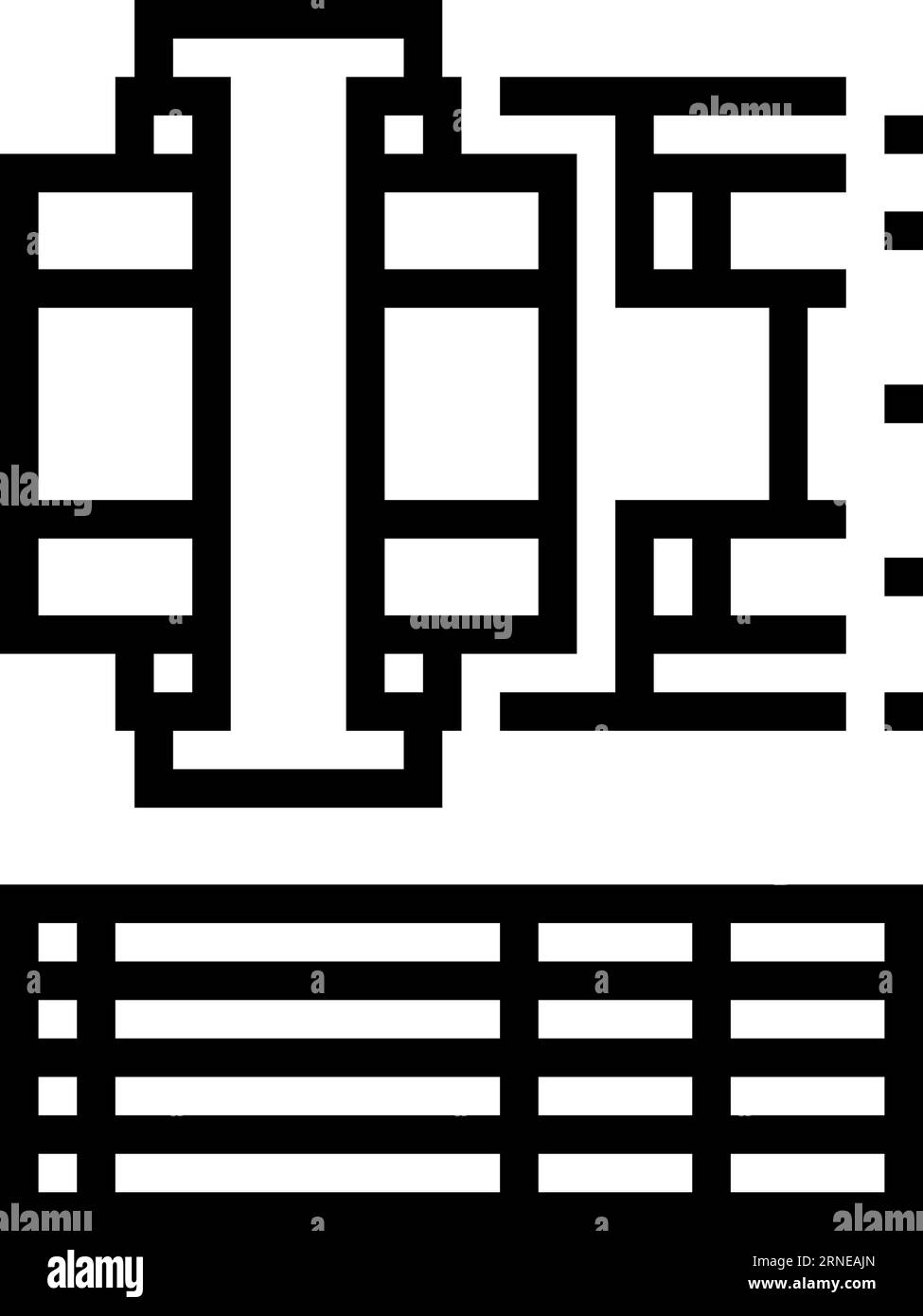 tolerance analysis mechanical engineer line icon vector illustration ...