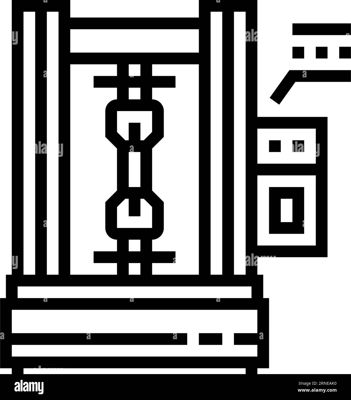 Mechanical testing machine Black and White Stock Photos & Images - Alamy