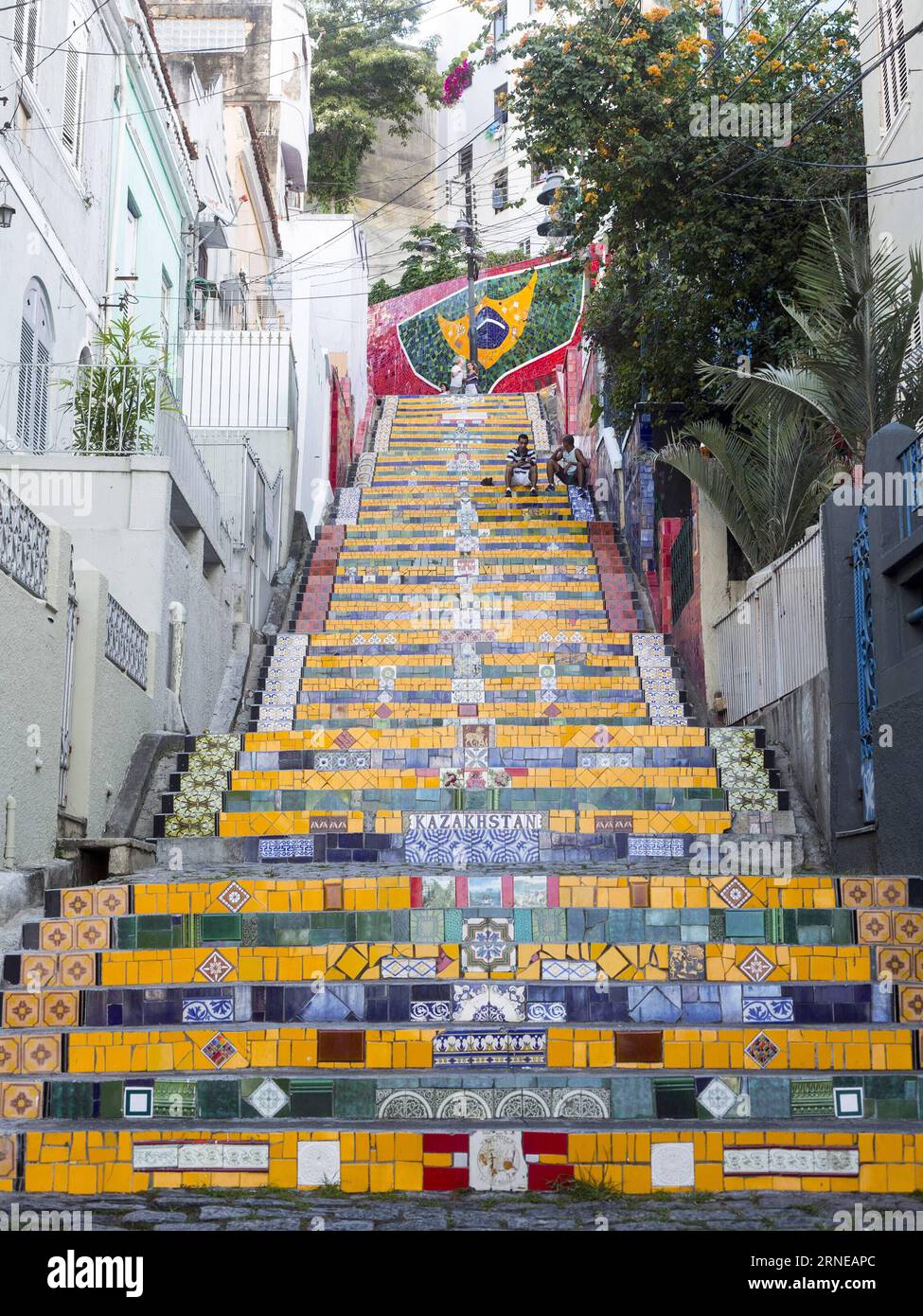 This file photo shows Escadaria Selaron, also known as the Selaron ...