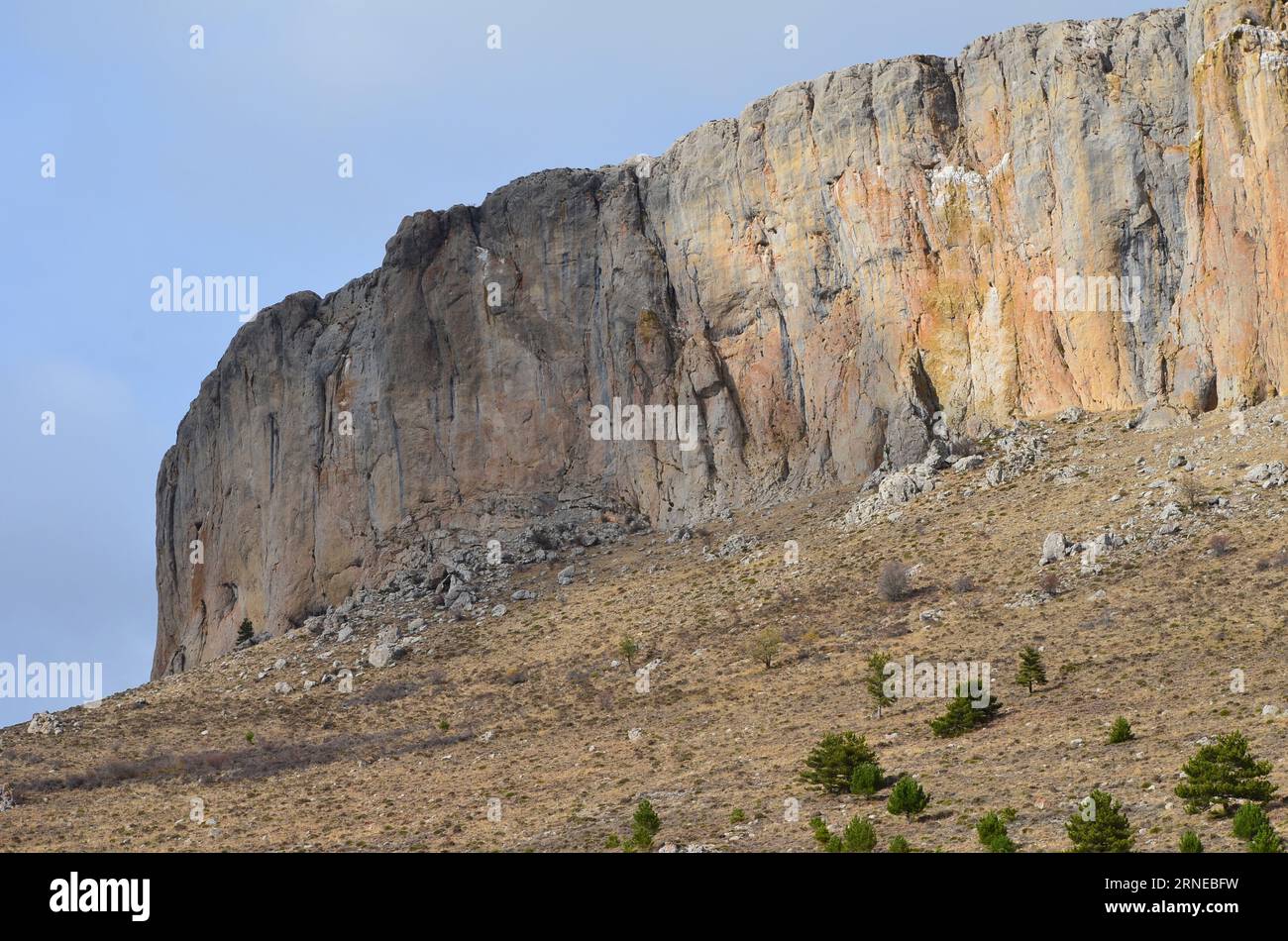 Karst mountains in the Sierra del Moncayo massif, north-eastern Spain ...
