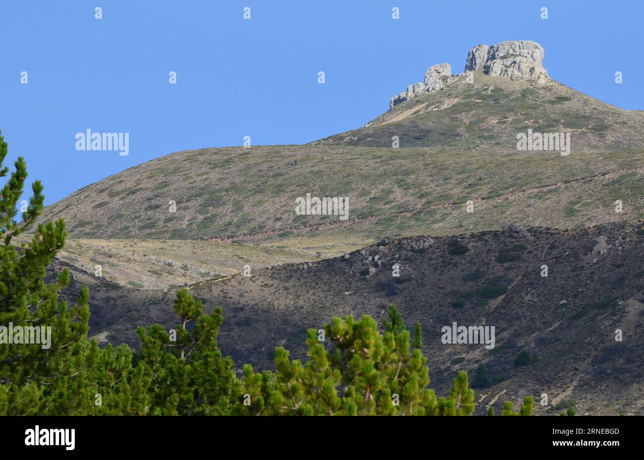 Karst mountains in the Sierra del Moncayo massif, north-eastern Spain ...