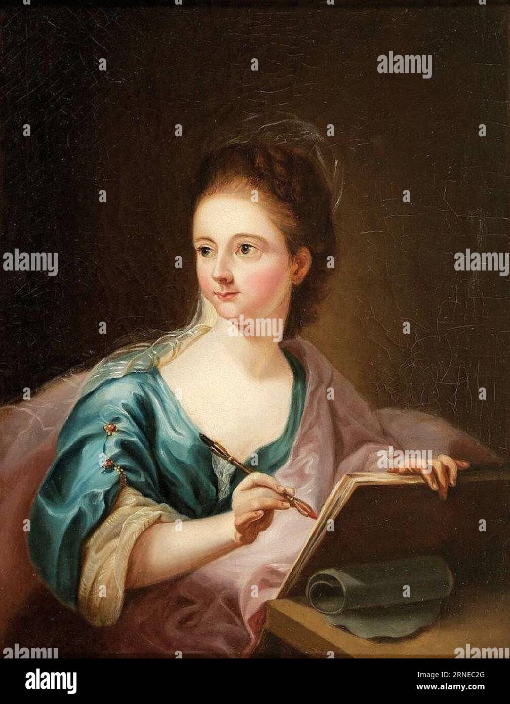 Self-portrait late 18th century by Aimée Duvivier Stock Photo - Alamy