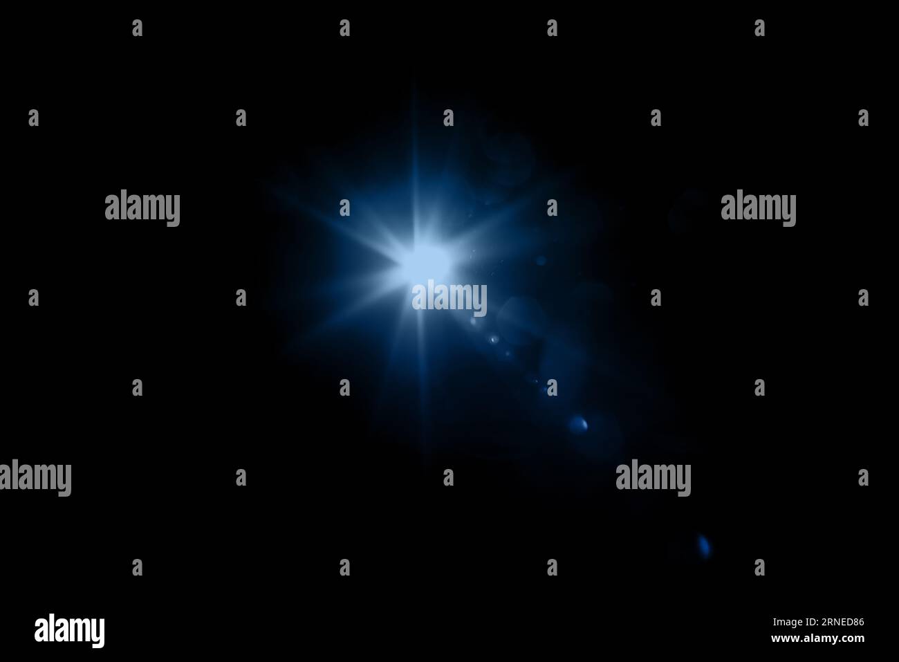 3d rendering. Digit lens flare with bright light isolated with black ...