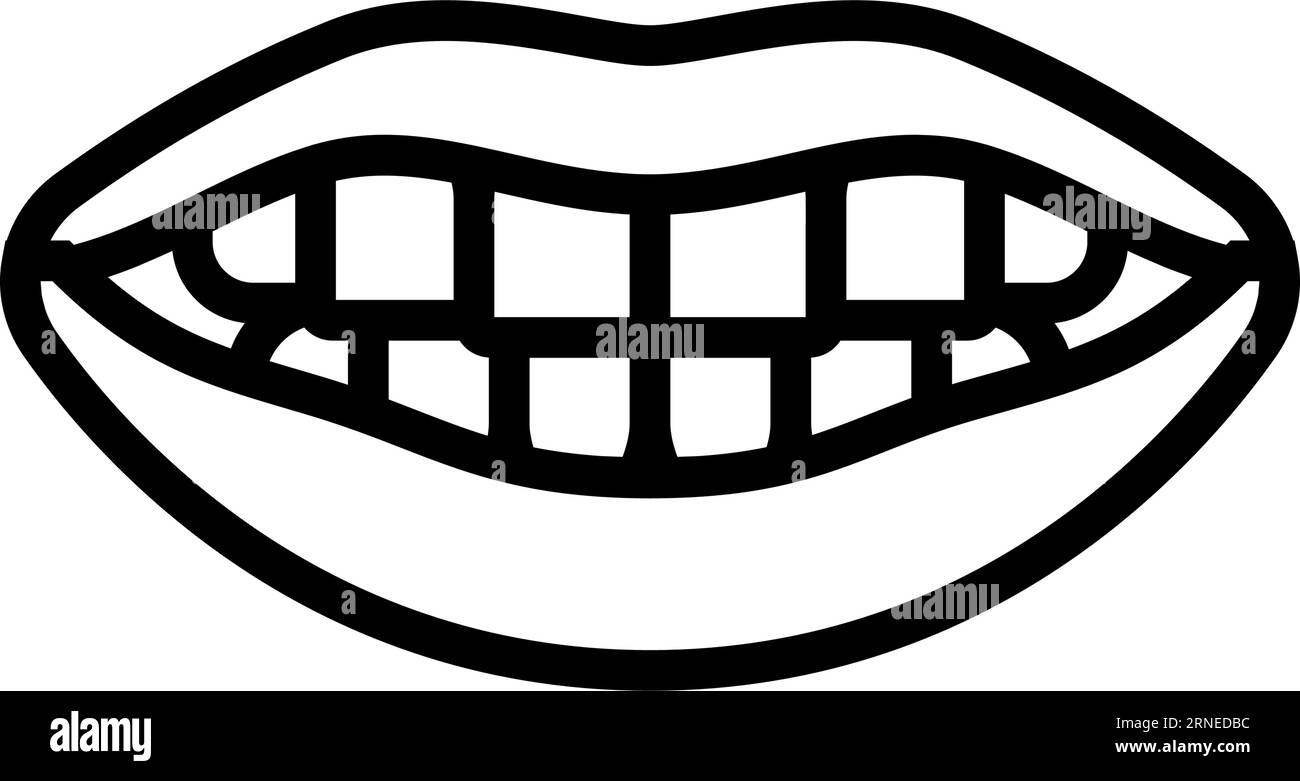 C D G K N S T X Y Z Letter Mouth Animate Line Icon Vector Illustration