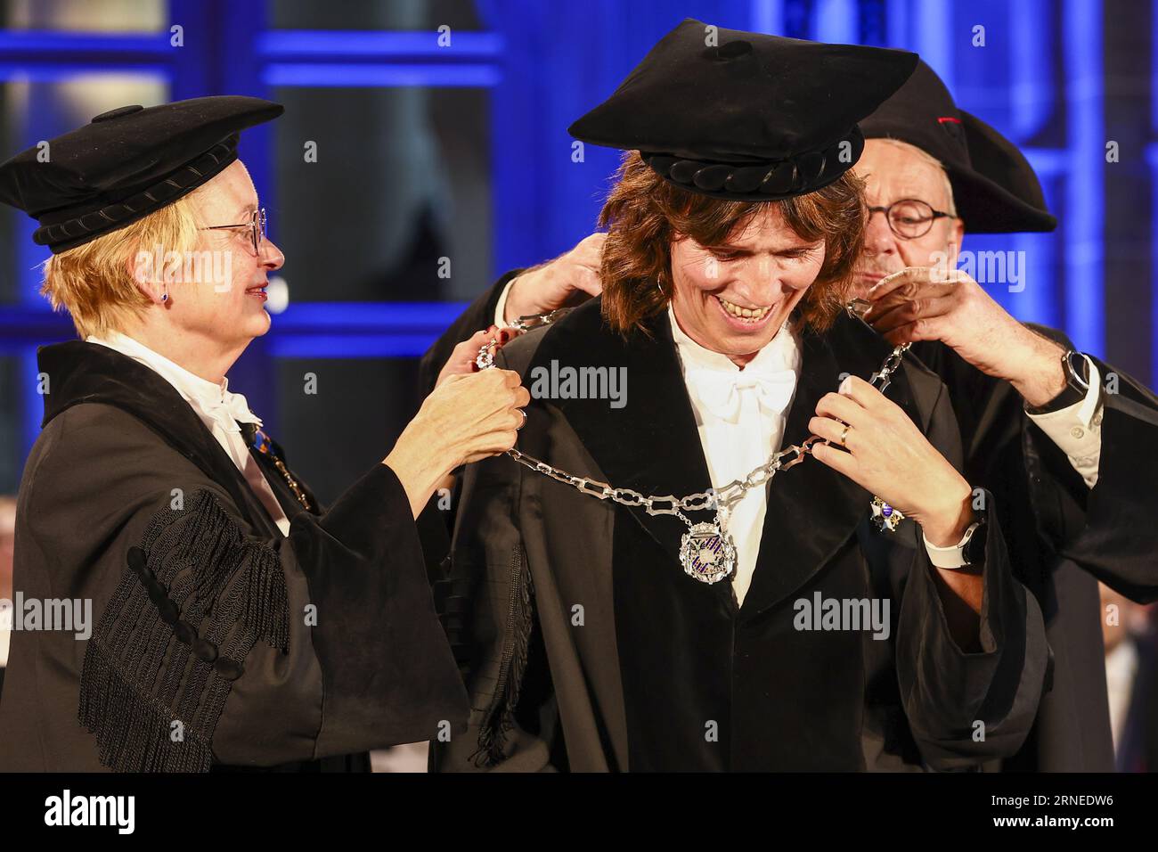 GRONINGEN - Jacquelien Scherpen (m) during the inauguration of her new ...