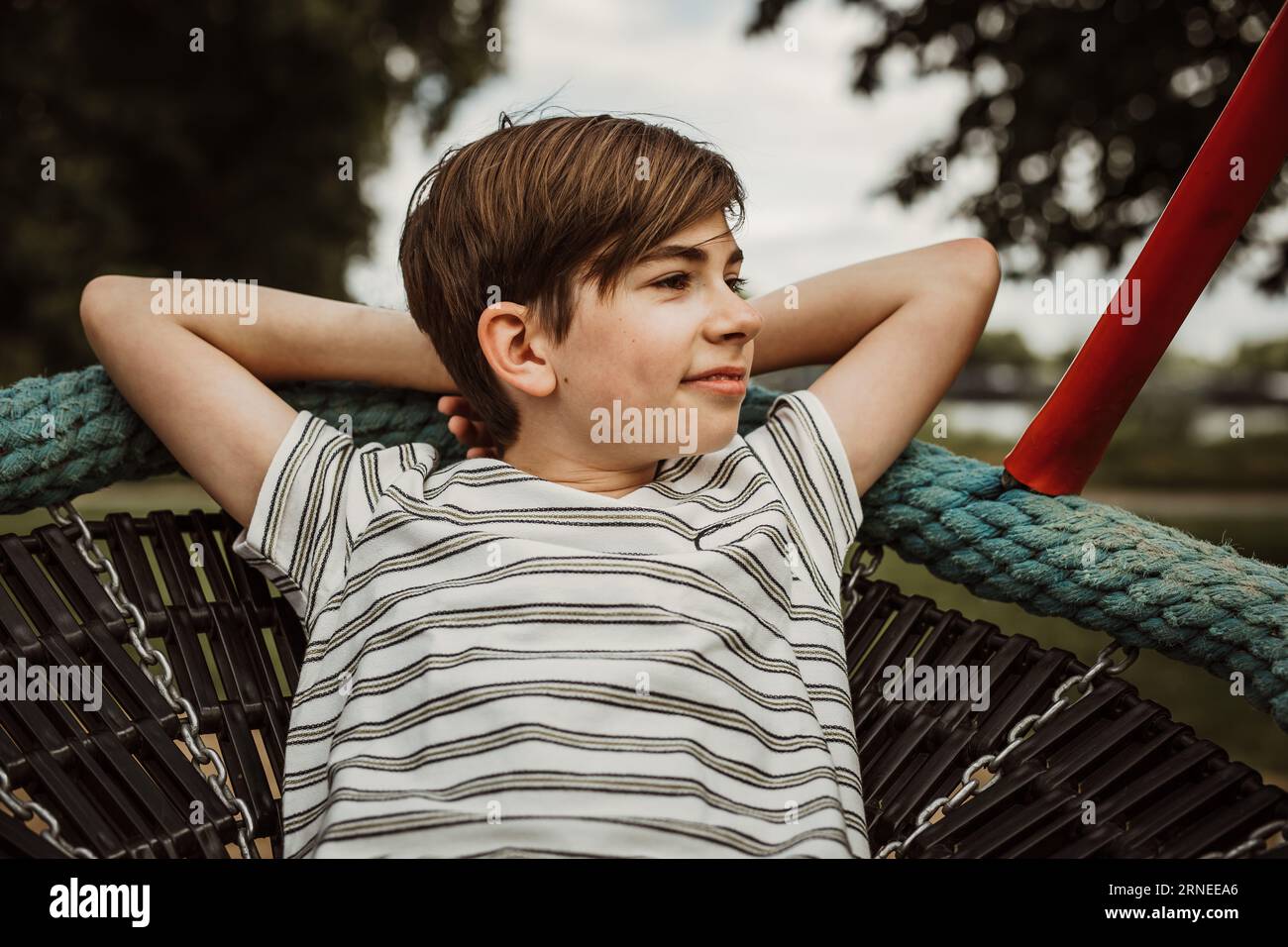 Spider web tree swing hi-res stock photography and images - Alamy