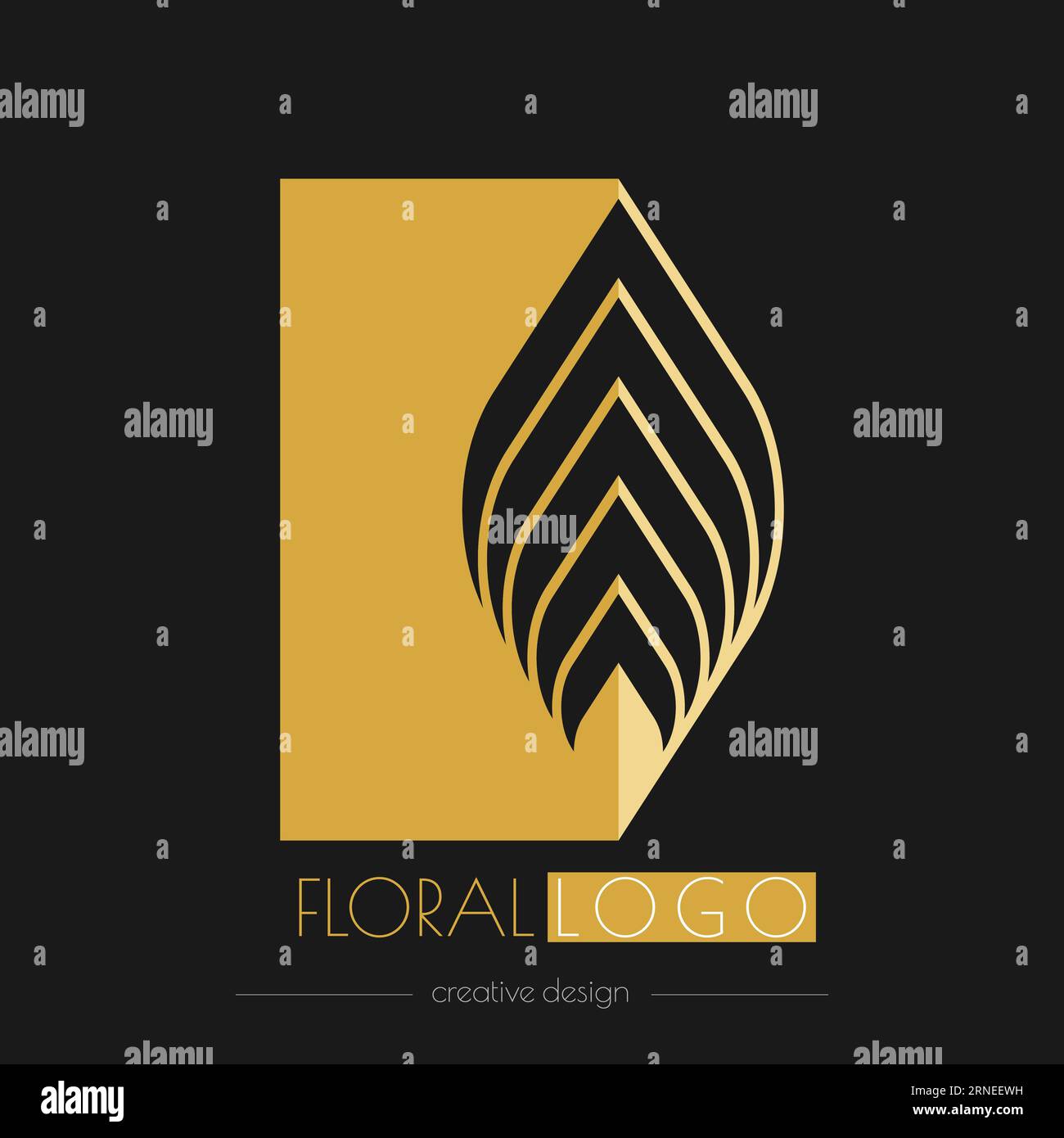 Flower logo. A template for a brand, stickers or stickers. Logo for ...