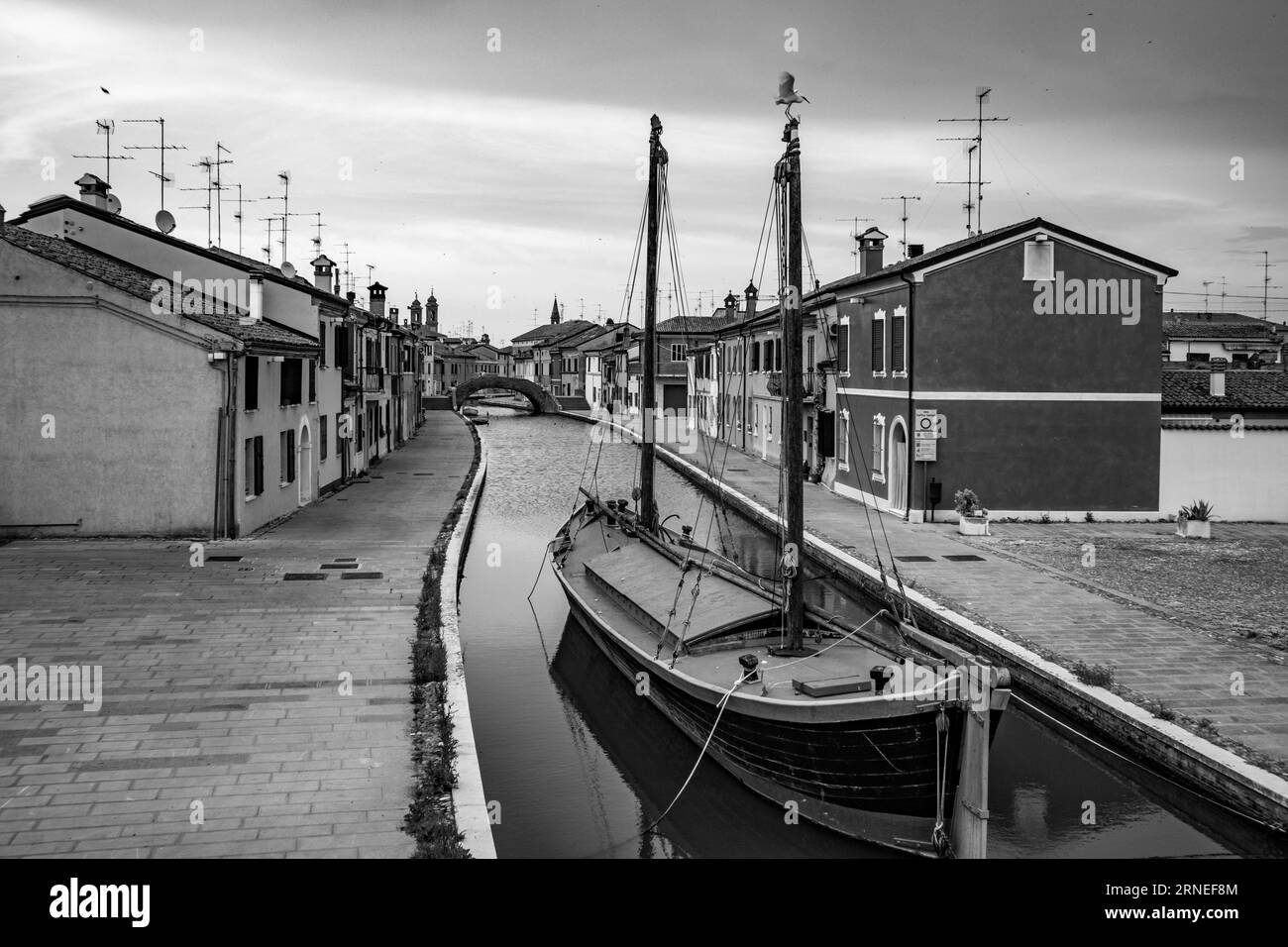 Yacht bridge in port Black and White Stock Photos & Images - Alamy