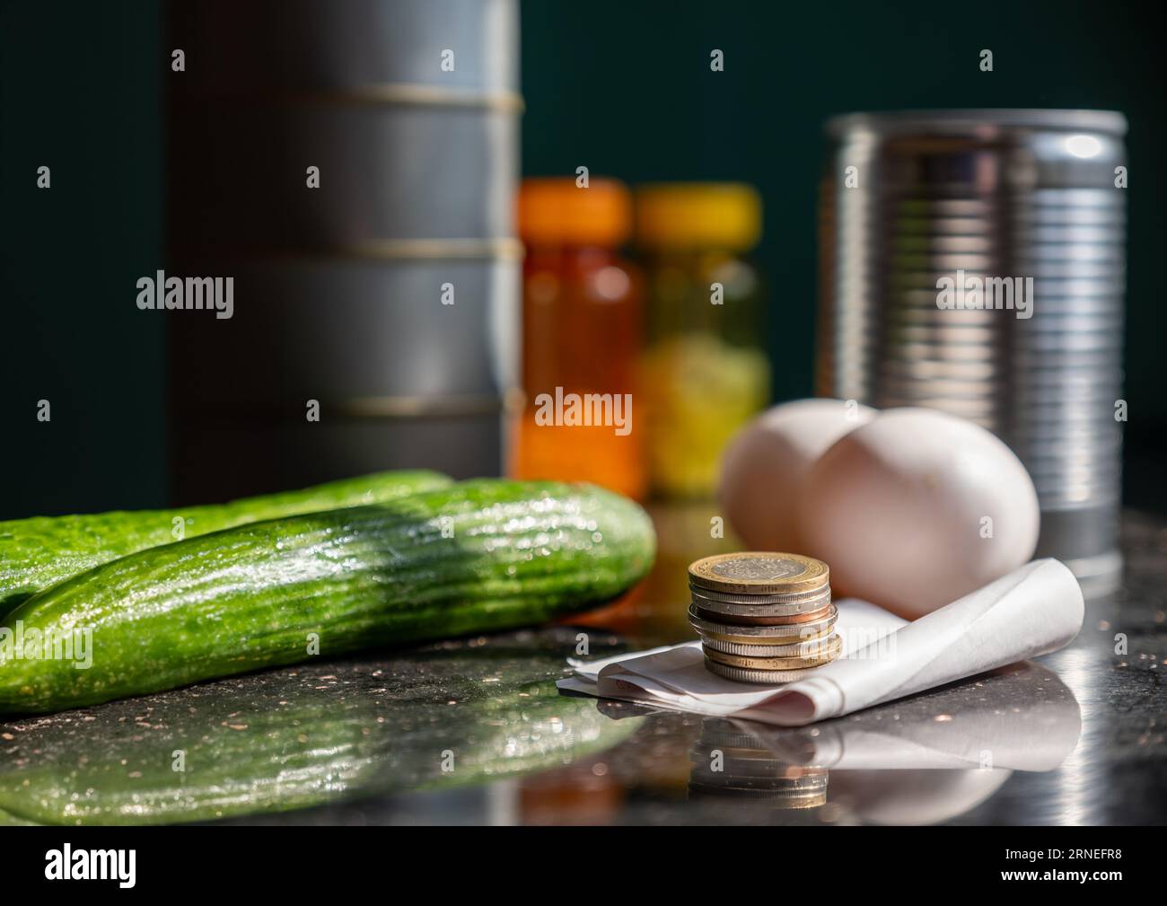 Cost of living crisis inflation food prices hi-res stock photography ...