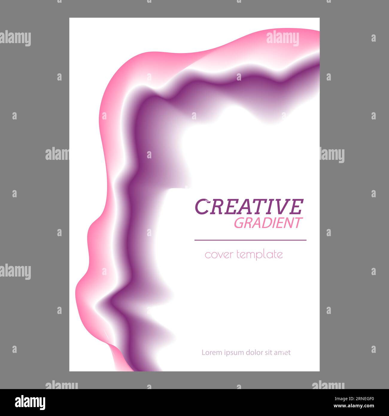 Colorful gradient wave. Abstract color shape with color change ...