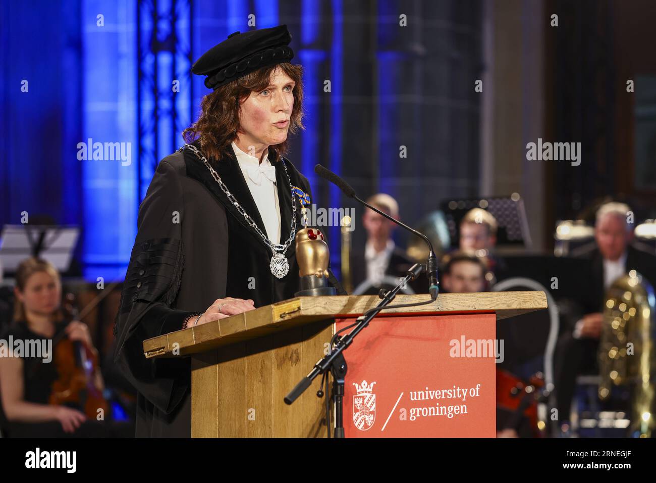 GRONINGEN - Jacquelien Scherpen during the inauguration of her new ...