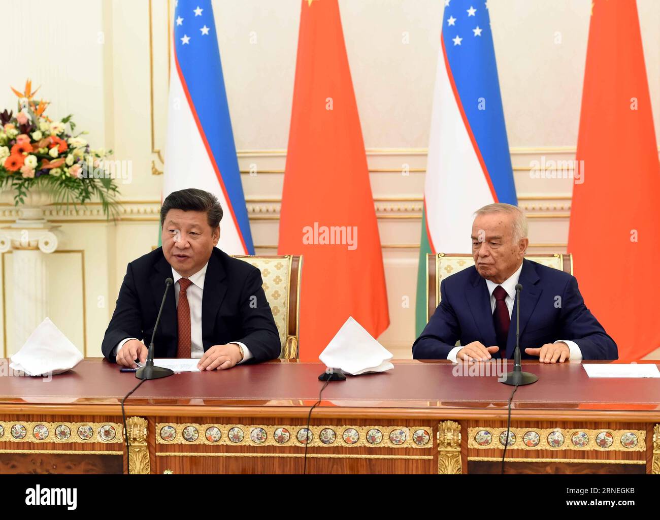 Karimov talks hi-res stock photography and images - Alamy