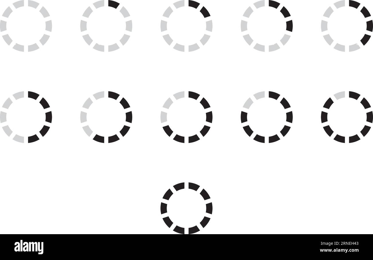 Round progress indicator. Preloader icon. Proccess speed Stock Vector Image & Art - Alamy