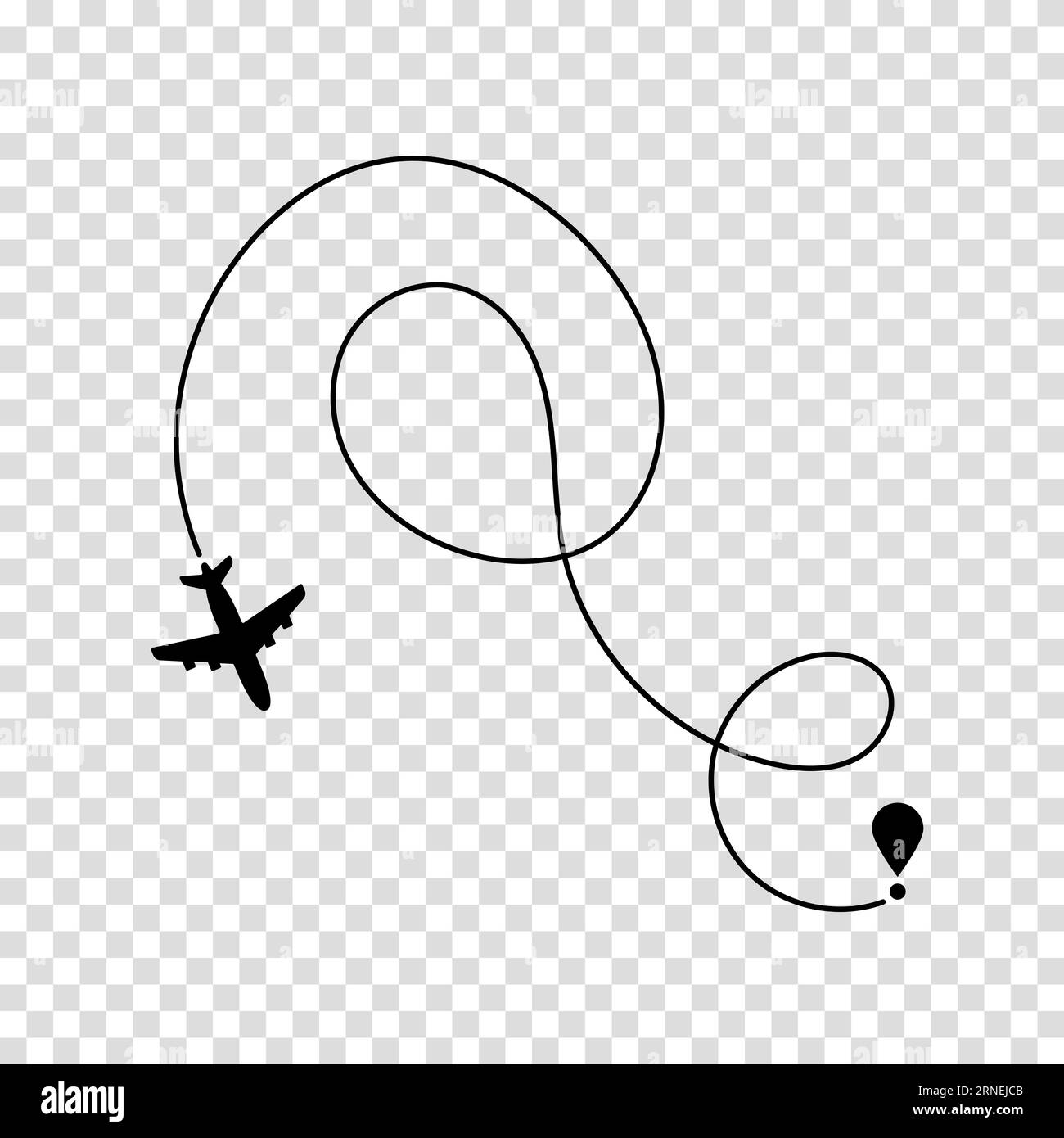Airplane route plane path. Travel concept. Aircraft tracking. Vector ...
