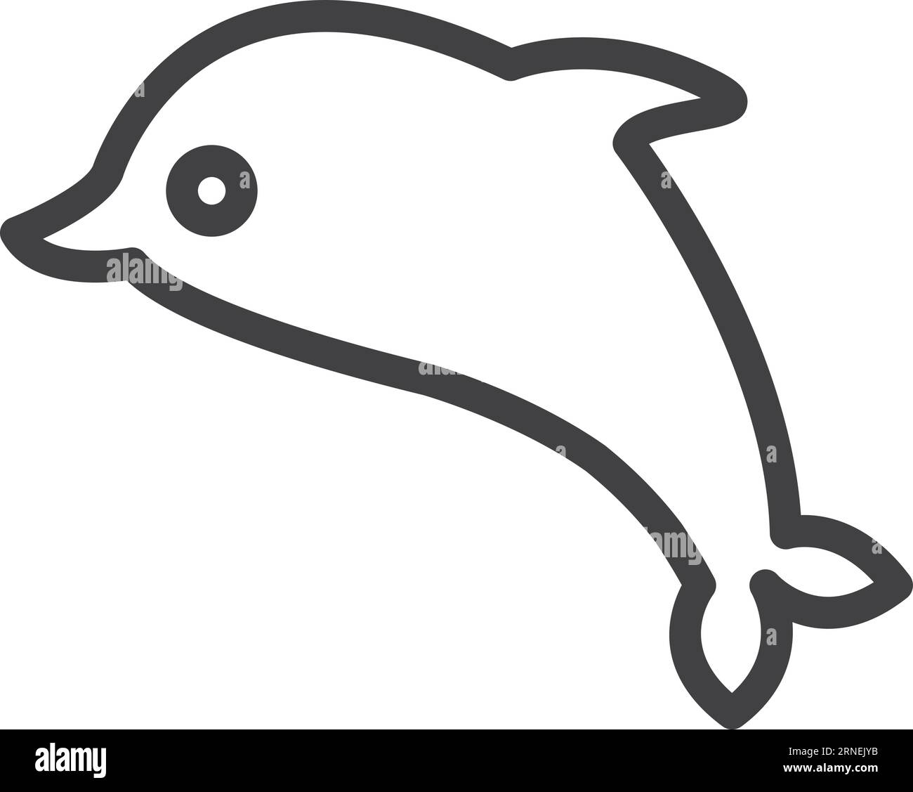 Dolphin line drawing hi-res stock photography and images - Alamy